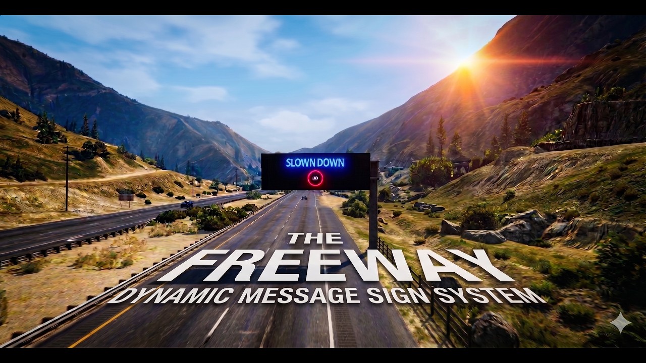 Dynamic Highway Signs | FiveM Script [ESX/QBCORE/QBOX/STANDALONE]