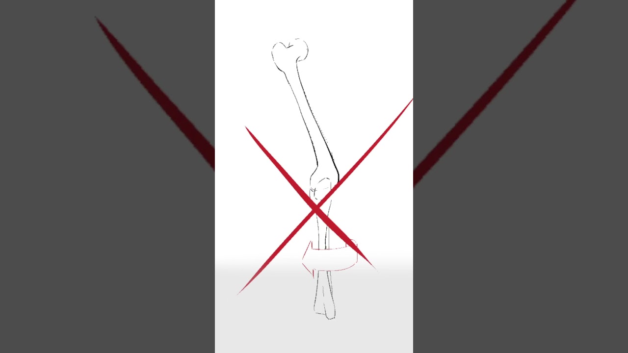 Mistake When Drawing Knees - Quick Art Tips #art #sketch #shorts #tutorial #drawingtutorial #anime