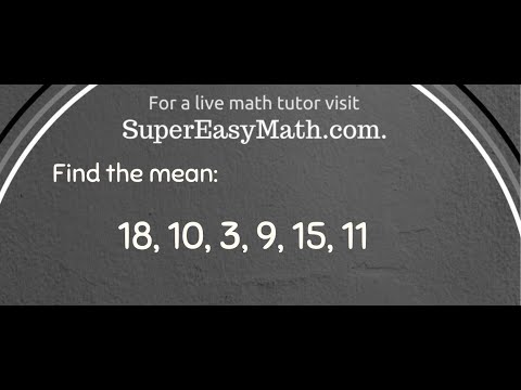 How to Calculate The Mean Of A Set Of Numbers