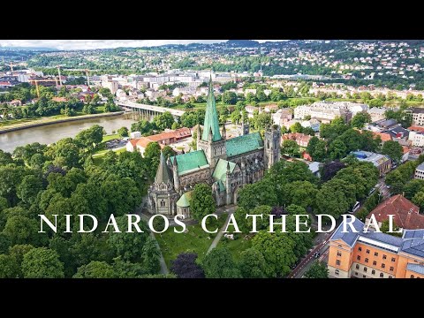 Nidaros Cathedral, Trondheim - in, out and above, 4K