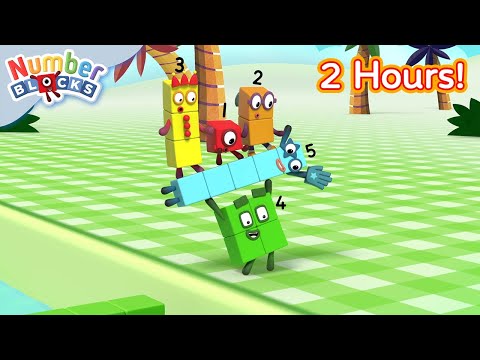 ✨ Unlock Patterns and Codes in Numberland 💥🔓 | 2 Hours compilation | Learn to Count | Numberblocks