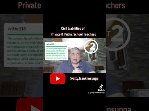 Civil Liabilities of Private & Public School Teachers | Watch full video | #deped #shorts