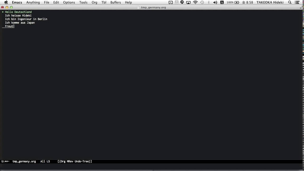 Talkative Emacs Demo