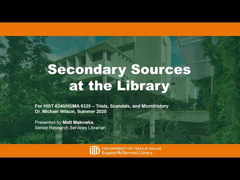 Secondary and Mixed Sources Databases at the Library