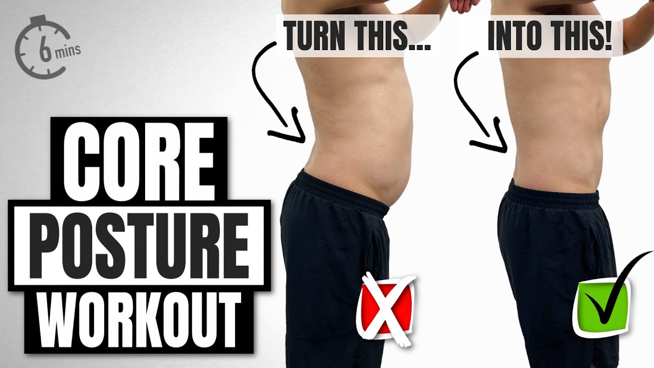 Fix Your Pelvic Tilt Posture FAST! (6-Minute Core Workout Routine)
