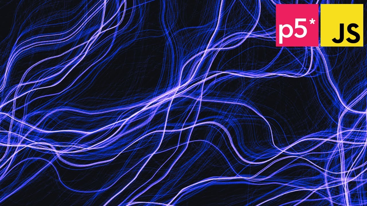 p5.js Coding Tutorial | Flow Fields (Perlin Noise)