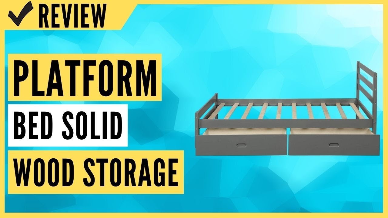 Full Size Platform Bed Solid Wood Storage Review