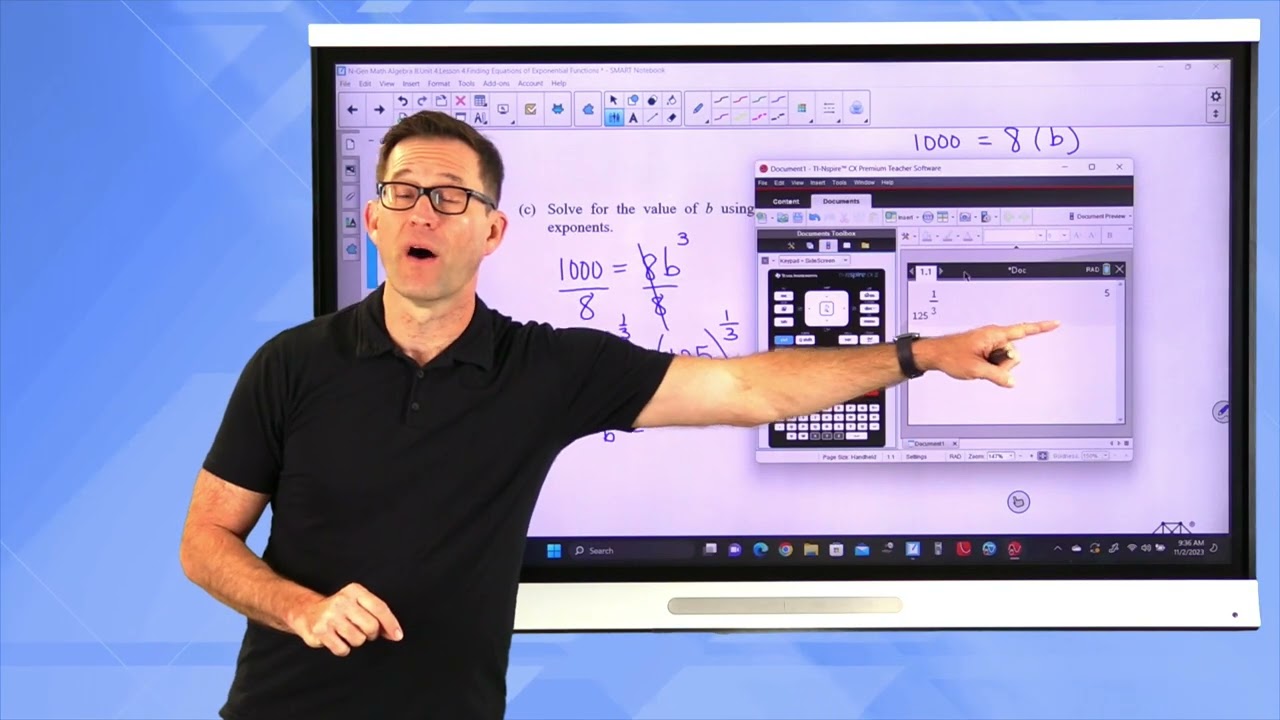 N-Gen Math Algebra II.Unit 4.Lesson 4.Finding Equations of Exponential Functions