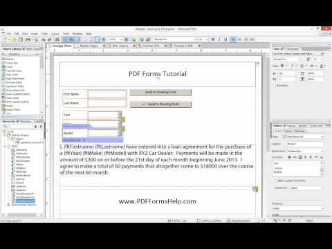 Combining Floating Fields and Dropdowns in Adobe LiveCycle Designer ES 4®