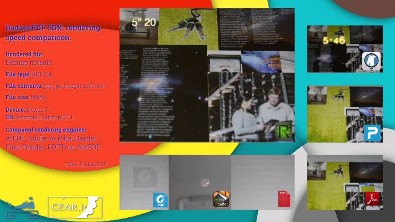 PDF rendering comparison (raster images)