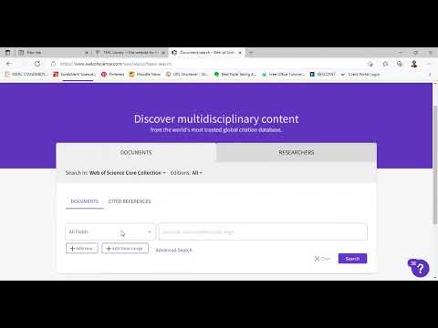 Web of Science - Find it Fast!