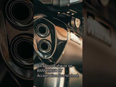 #akrapovic exhaust on #bmw r1250rt acceleration with quick shift sound check 🔊 #bikelover 🏍️💨🚀