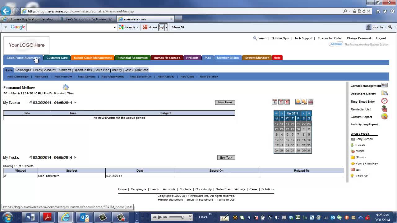 Averiware Small Business System