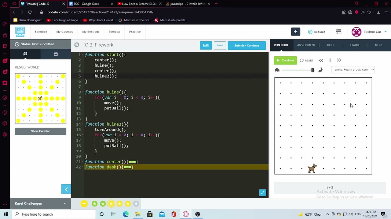 Karel Challenges #2 | Firework | CodeHS Tutorial |