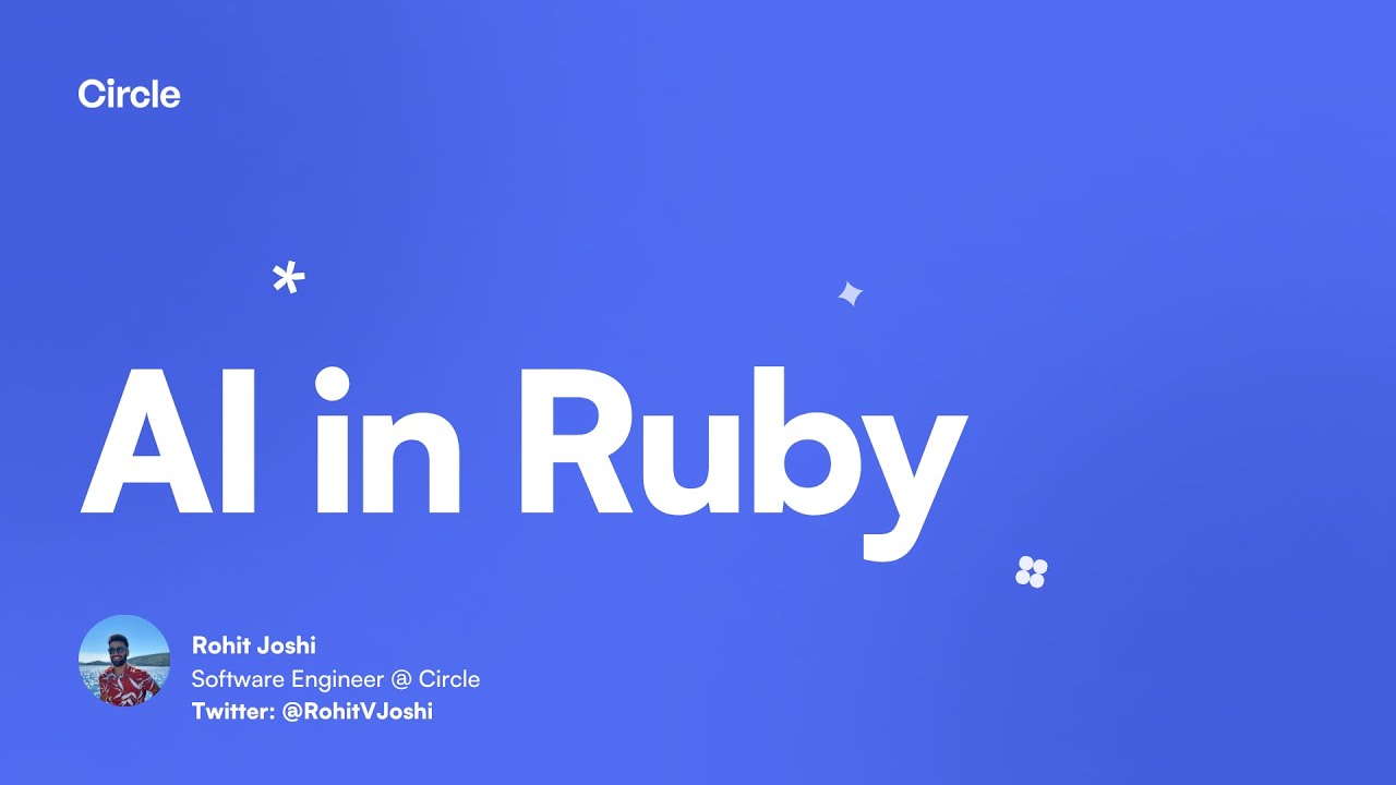 Getting started in AI with Ruby by Rohit Joshi