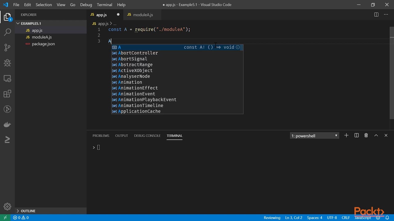 JavaScript Essentials for Modern Web Development : Working with CommonJS | packtpub.com