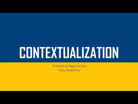 Introduction to Contextualization