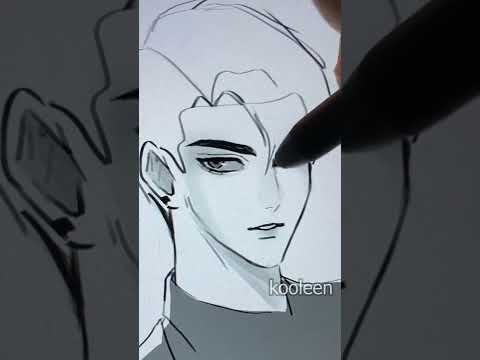 EASIEST way to draw hot daddy hair