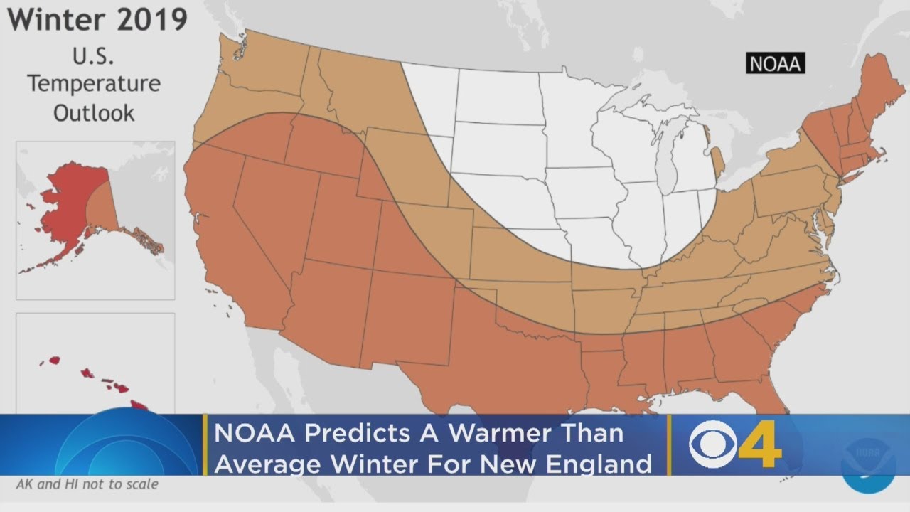 NOAA Predicts A Warmer-Than-Average Winter For New England
