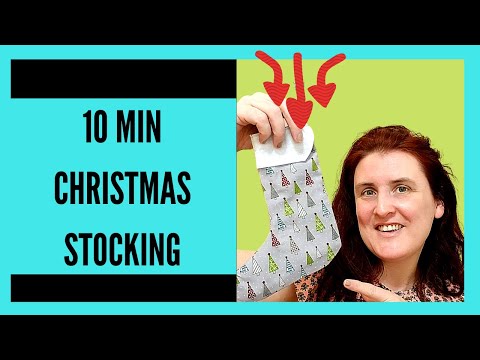 How to Sew a Christmas Stocking : quick sewing projects for beginners