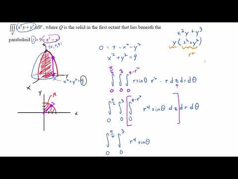 15.8.2a: Setting Up and Evaluating a Triple Integral in Cylindrical Coordinates