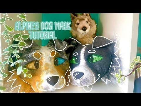 How I make my dog masks!! || AlpineCanHowl {#therianmask #therian #theriangear}