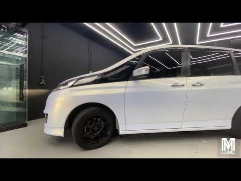 Mazda Biante Full Body Vinyl Wrap - Iridescent White Gold