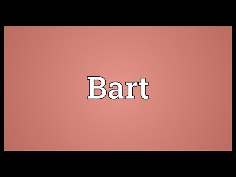 Bart Meaning