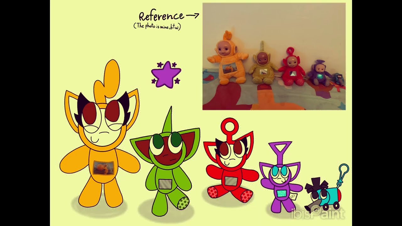 Teletubbies according to my plushies (Speedpaint)