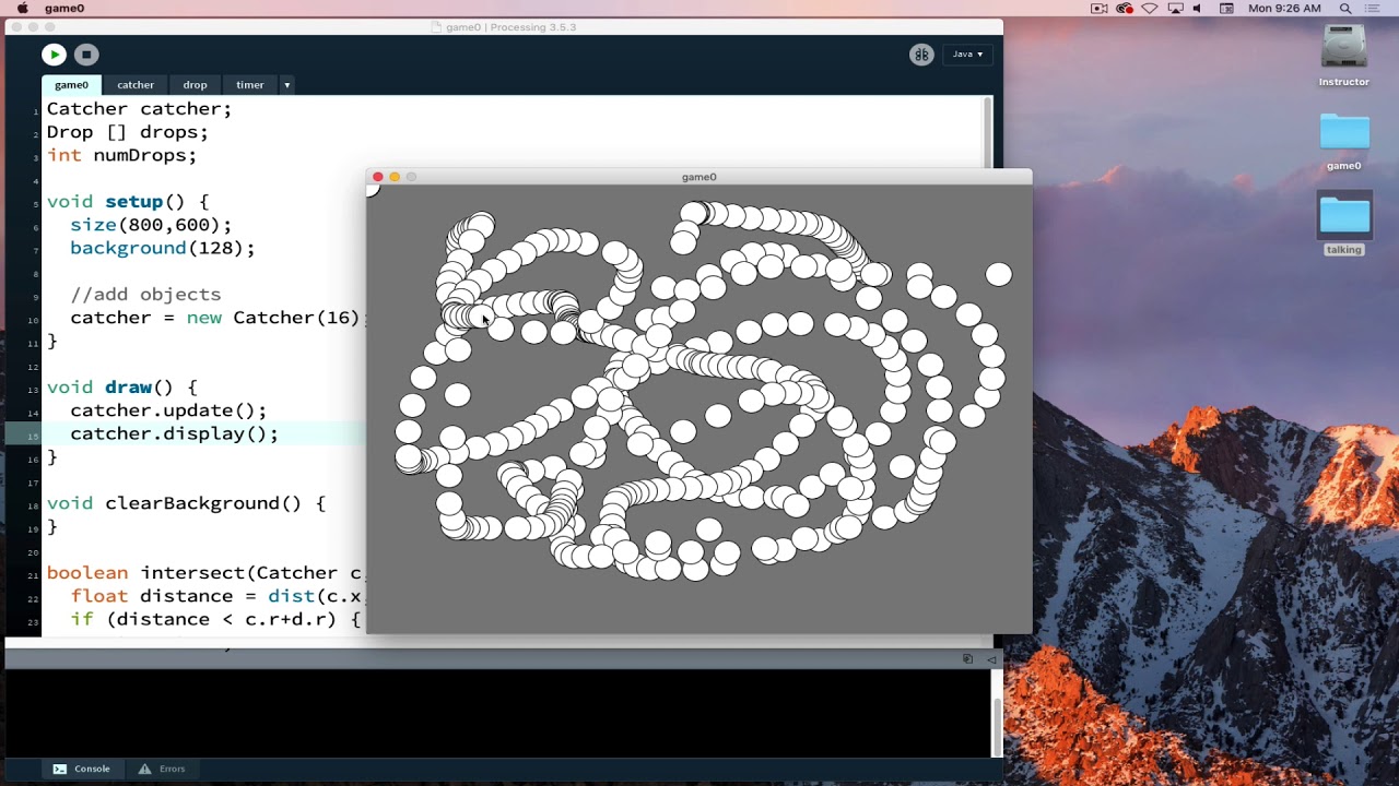 programming basic catcher game