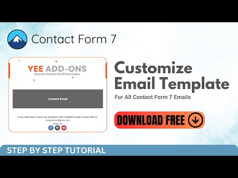 Customize Email Template For All Contact Form 7 Emails - Free Version