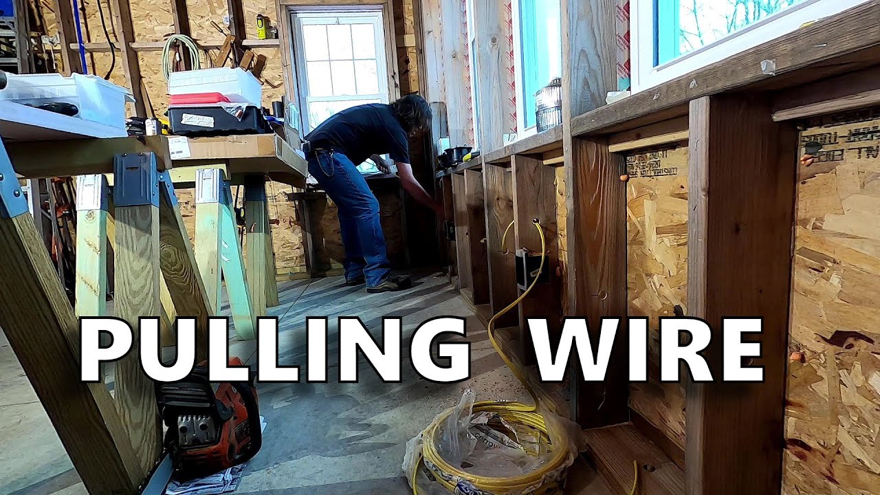 Pulling Wire in the Breezeway Project