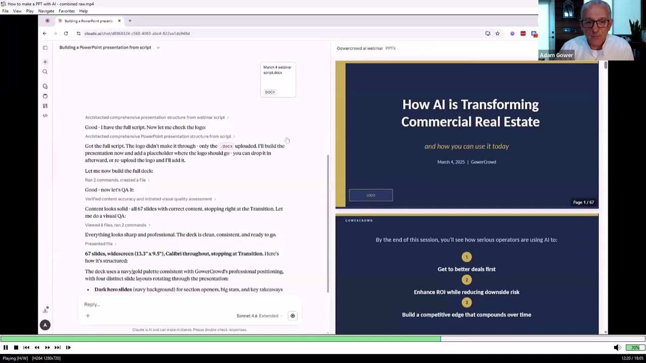 How to build a Powerpoint presentation in minutes using Claude.