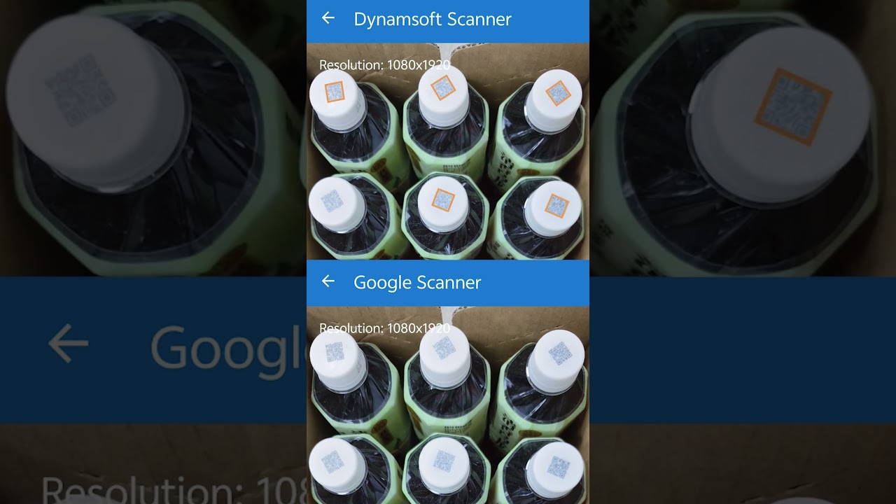 Google ML Kit vs Dynamsoft 2: Multiple Barcodes Scan