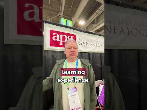 New to Genealogy? Why Ray Aust Joined APG at RootsTech 2025