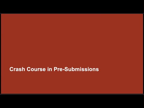 Crash Course in FDA Submissions