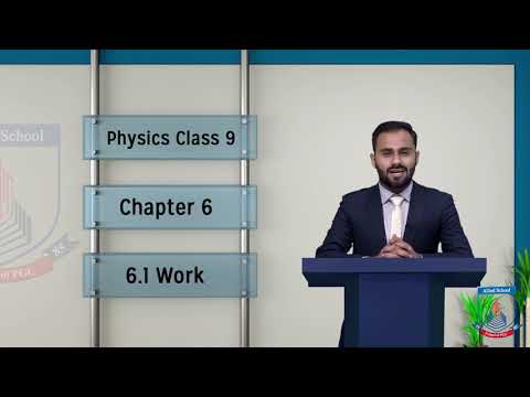 Class 9 - Physics Chapter 6 - Lecture 1 - Work - Allied Schools