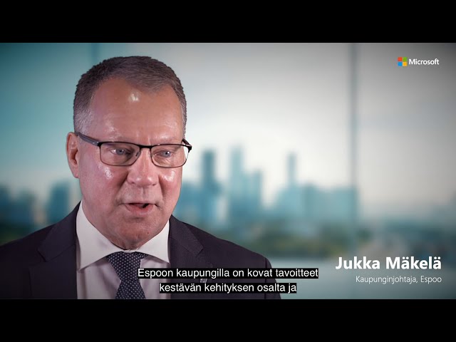 Greetings from Jukka Mäkelä, Mayor of Espoo - Microsoft Local