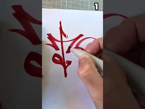 How to draw ✏️ 3 types of T graffiti tag letters 😲 #shorts