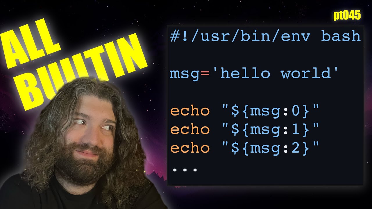 Creating substrings in Bash - Basic String Manipulation - You Suck at Programming #045