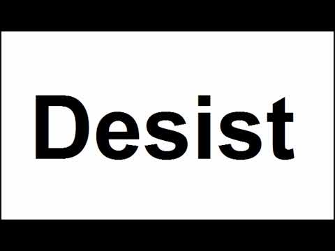 How to pronounce Desist||How to say Desist||Desist  Pronunciation||ABDictionary