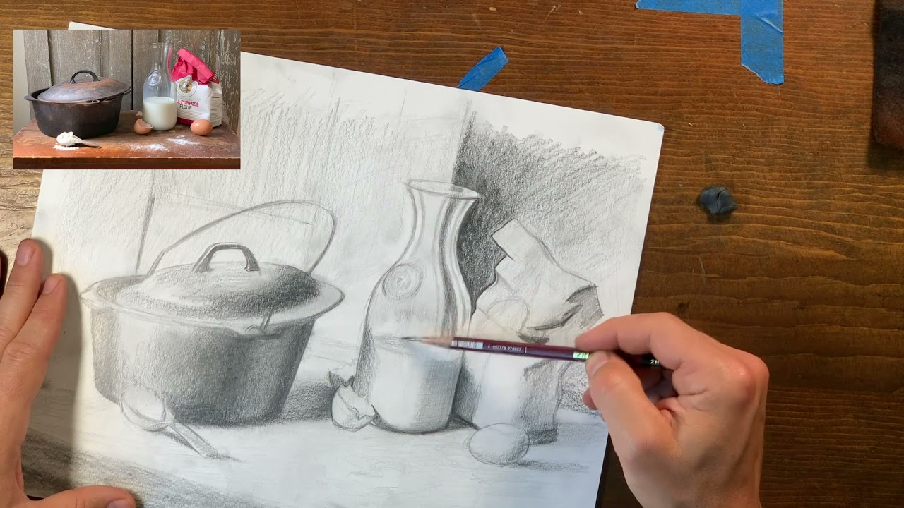 Still Life Drawing, Lesson Three- 