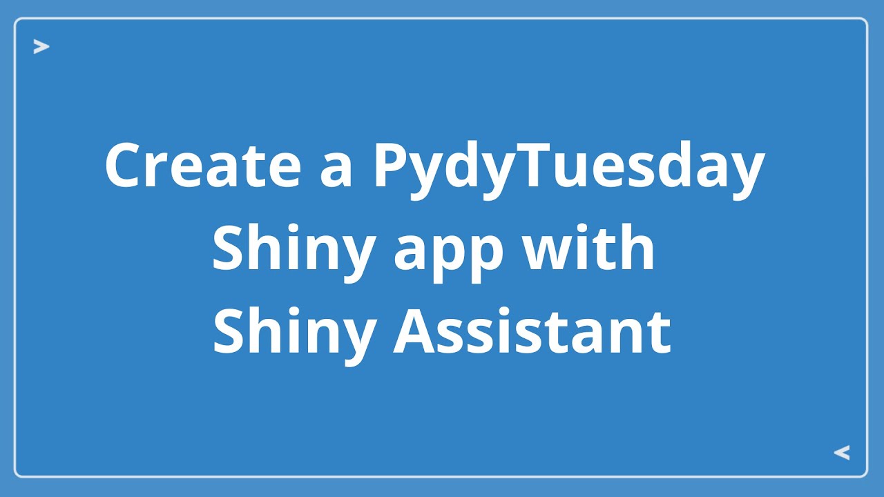Create a PydyTuesday Shiny app with Shiny Assistant