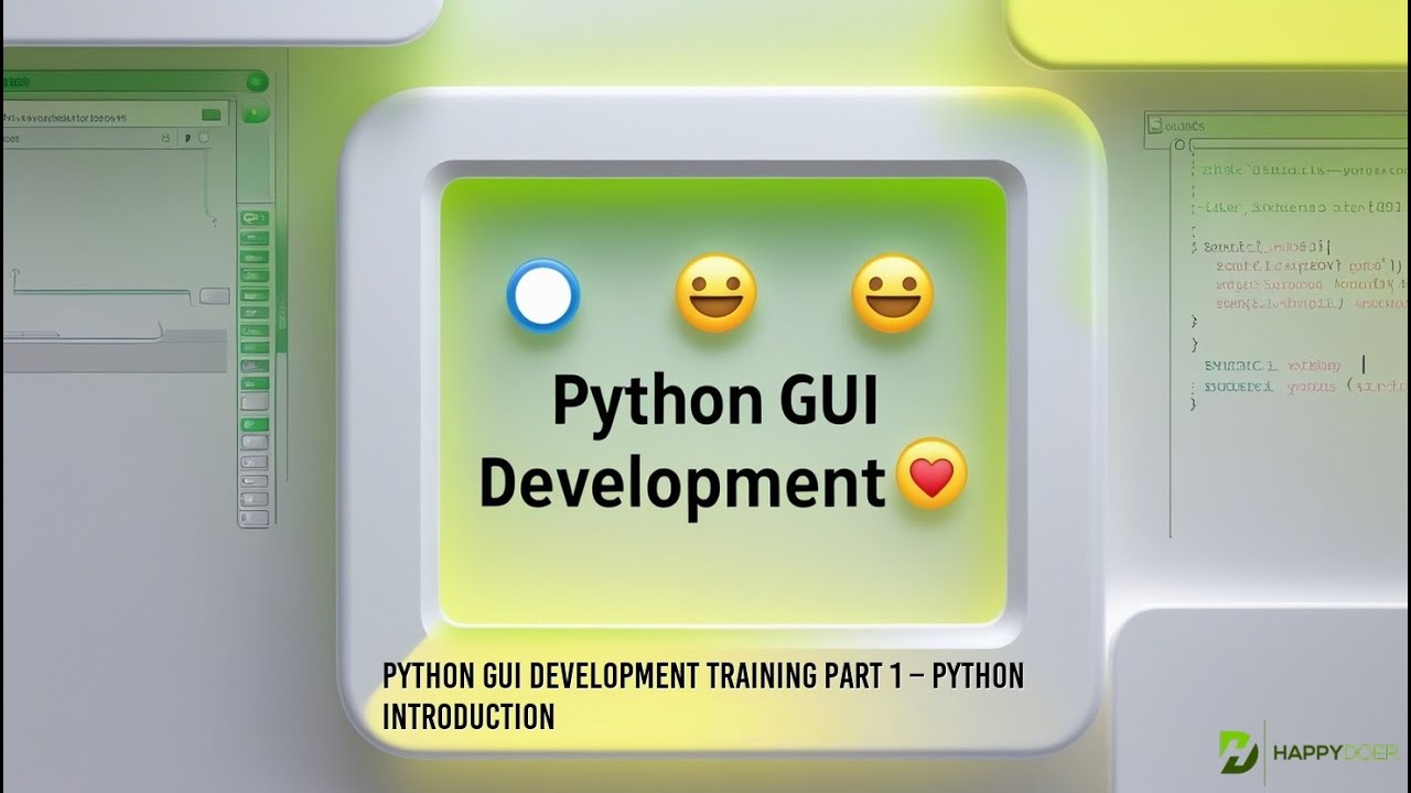 📤 Python GUI Development Training Part 1 – Python Introduction 🐍💻