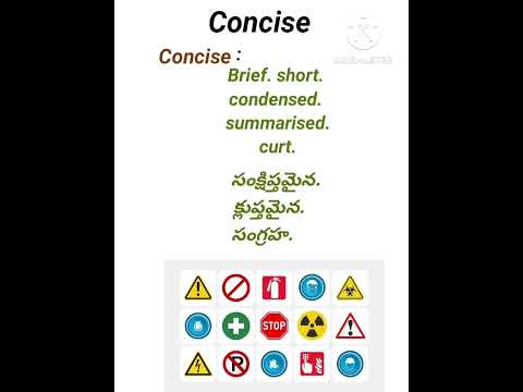 Concise meaning in telugu #rrb #englishlanguage #ssc
