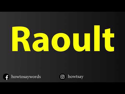 How To Pronounce Raoult