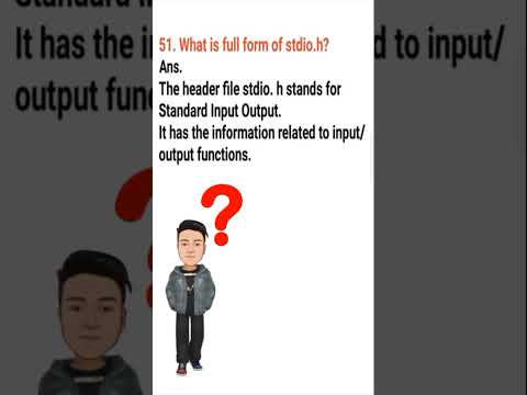 What is the full form of stdio.h❓