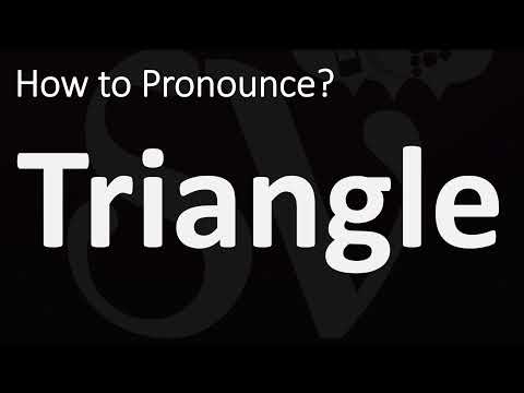 How to Pronounce TRIANGLE? (CORRECTLY)