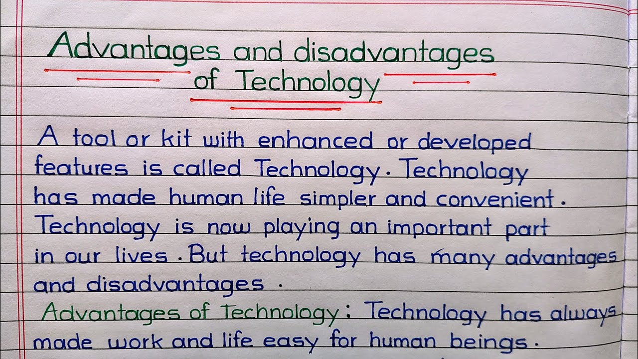 Advantages and disadvantages of Technology || 20 advantages and disadvantages of technology