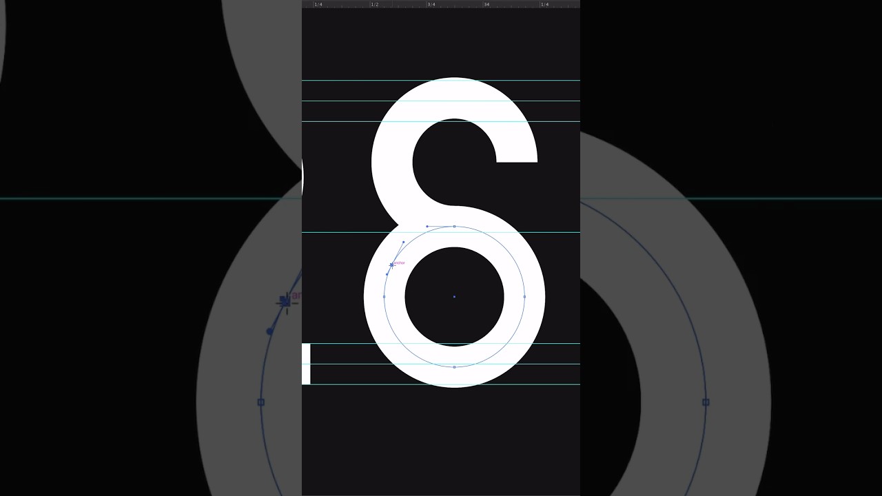 Here’s a quick video on how to make an uppercase sans-serif “S”. #typography #fontdesign #design